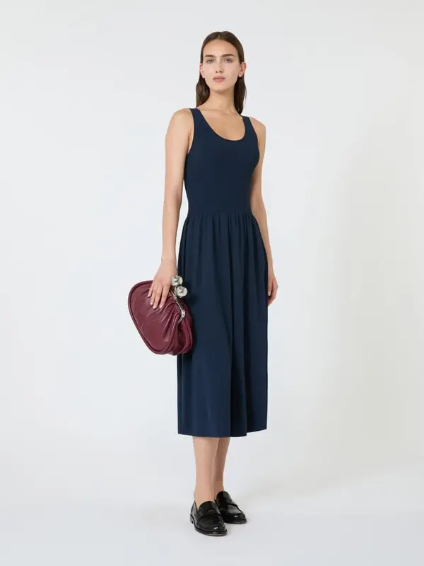 Max Mara Long Viscose Yarn Dress
