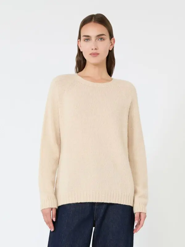 Max Mara Alpaca And Cotton Crew Neck Sweater