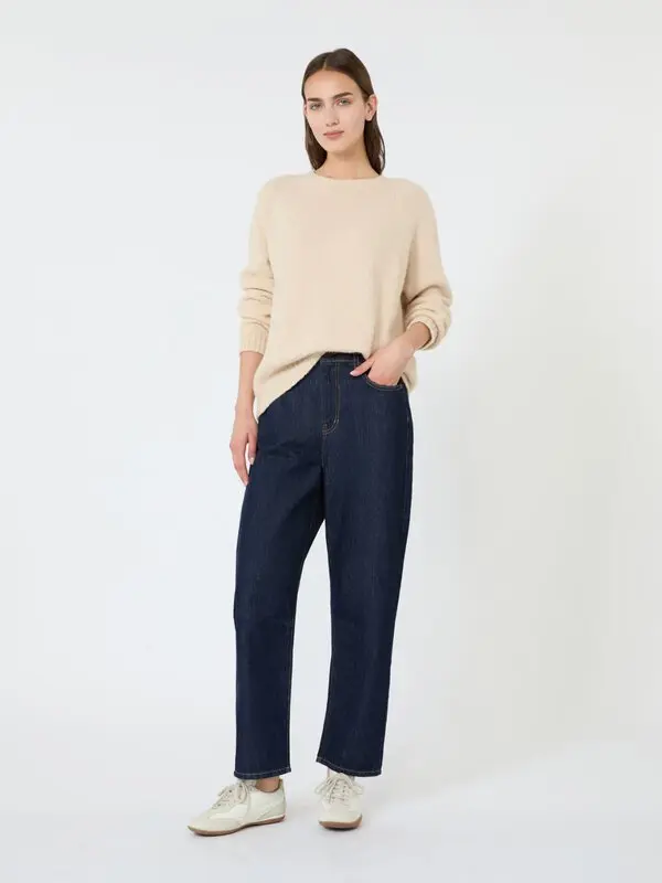 Max Mara Alpaca And Cotton Crew Neck Sweater