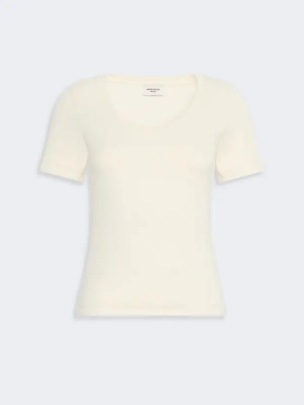 Max Mara Fine Rib-knit Jersey T-shirt
