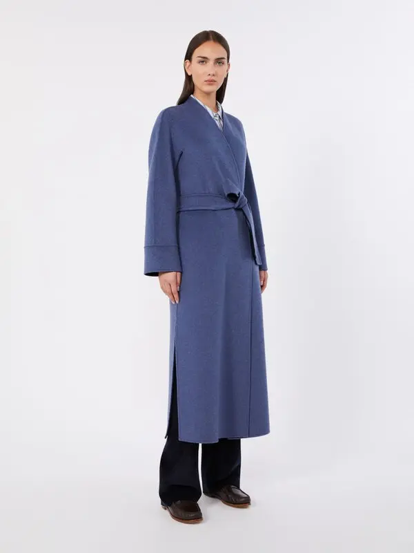 Max Mara Reversible Wool Drape Coat