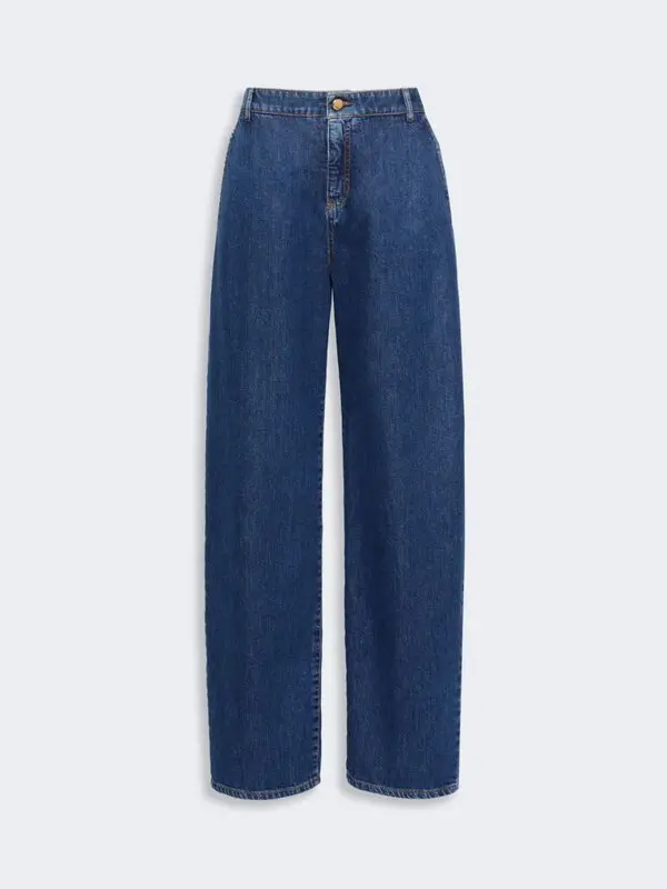 Max Mara Barrel-leg Denim Trousers