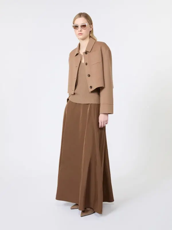 Max Mara Ribbed Wool Gilet With V-neck