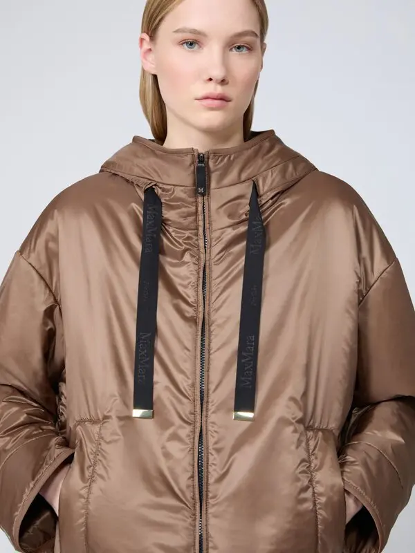 Max Mara Oversized Padded Jacket In Water-repellent Canvas