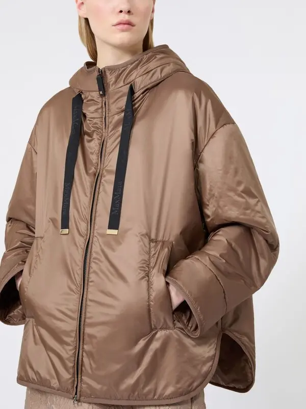 Max Mara Oversized Padded Jacket In Water-repellent Canvas