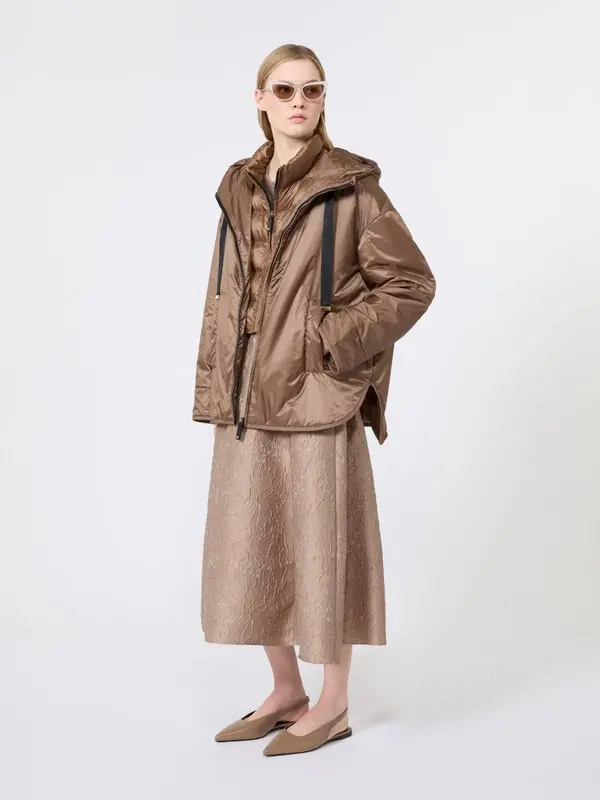 Max Mara Oversized Padded Jacket In Water-repellent Canvas