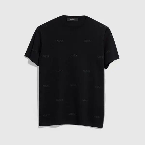 Gucci Wool Silk Jacquard T-shirt