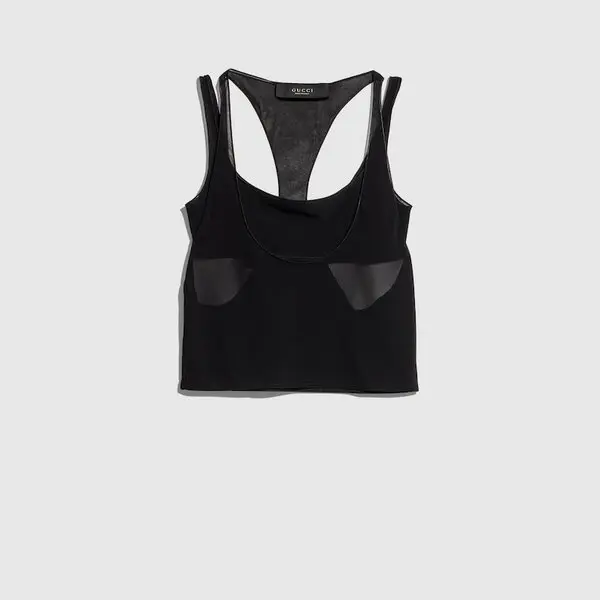 Gucci Light Crêpe Jersey Bralette Set Ready-to-wear - Black