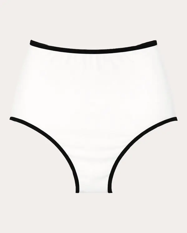 VERDELIMON Oasis High-rise Bikini Bottoms - White