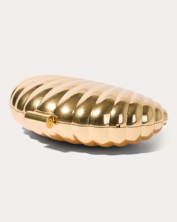 Simkhai Monet Shell Clutch In Tone Metal - Gold