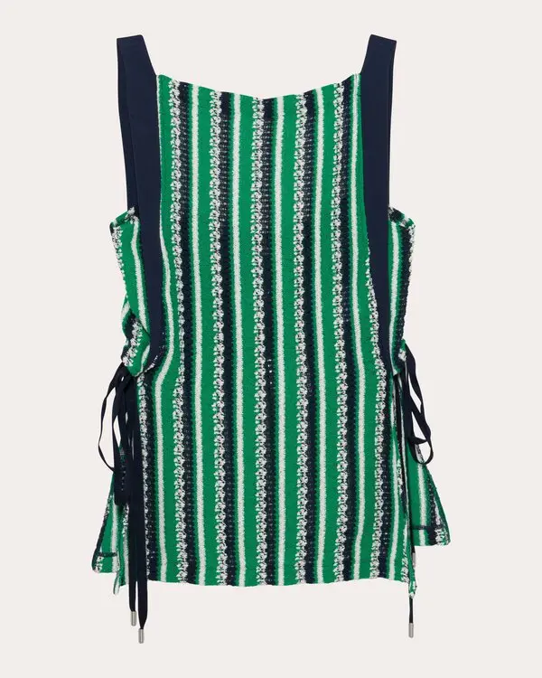 Simkhai Melville Stripe Knit Boatneck Top