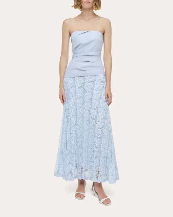 Simkhai Annalise Strapless Midi Dress