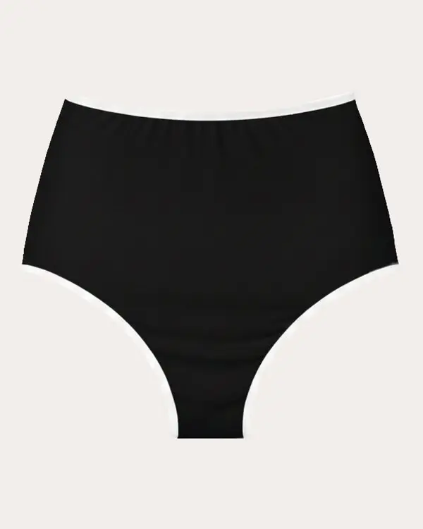 VERDELIMON Oasis High-rise Bikini Bottoms - Black