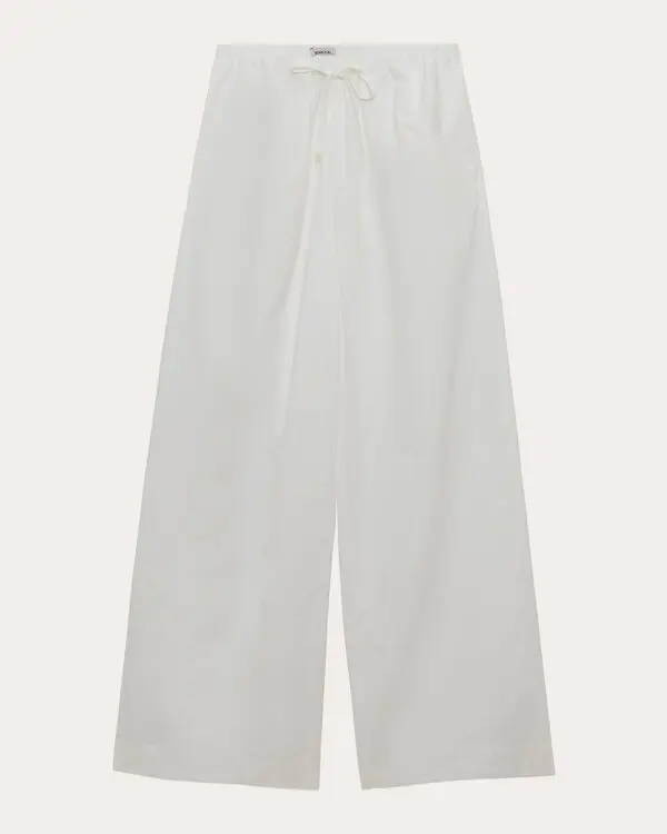 Simkhai Rhea Cotton Faille Wide-leg Pants - White