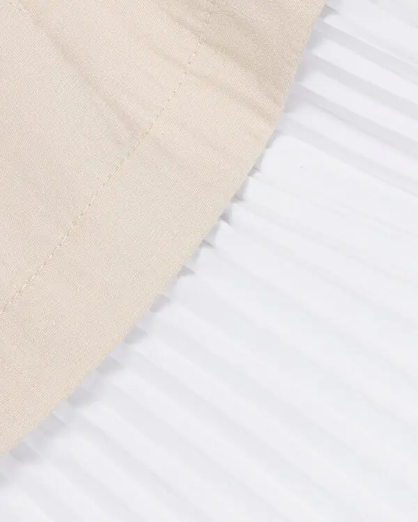 Simkhai Duval Linen Poplin Combo Bustier Midi Dress