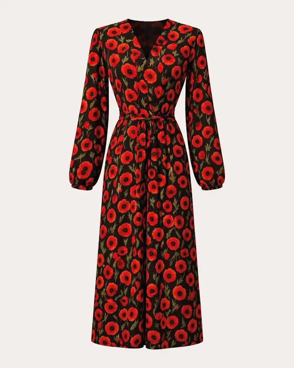 VERDELIMON Jamaica Floral Cover-up - Black