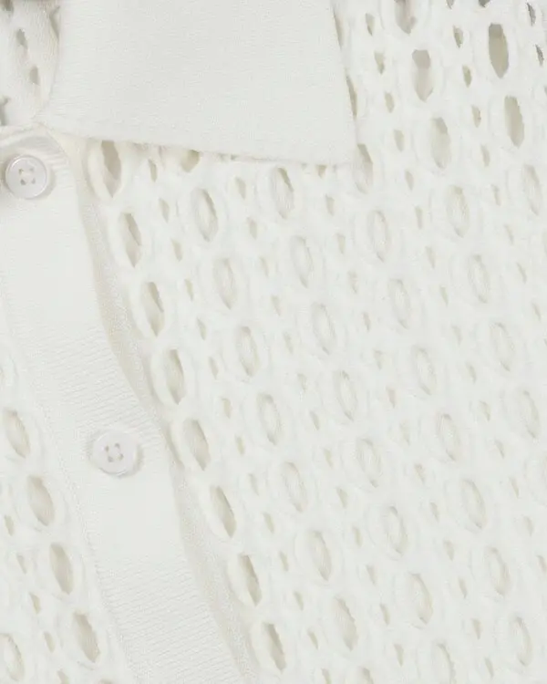 Simkhai Arlan Eyelet Stitch Camp Shirt