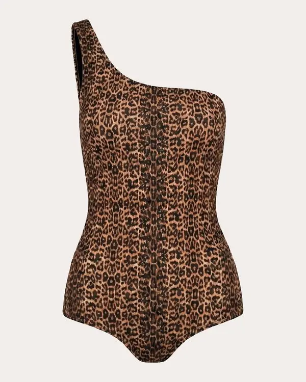 VERDELIMON Marmara Leopard Asymmetric One-piece