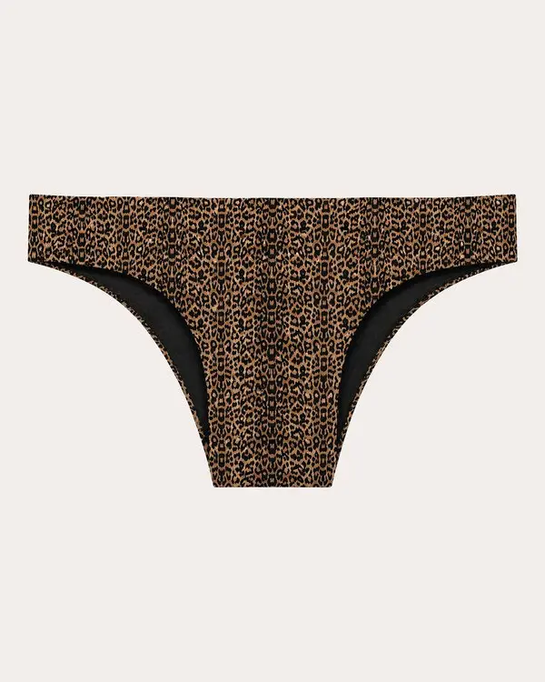 VERDELIMON Tunas Leopard Bikini Bottoms - Brown