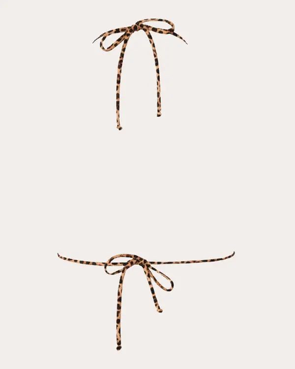 VERDELIMON Moa Leopard Triangle Bikini Top
