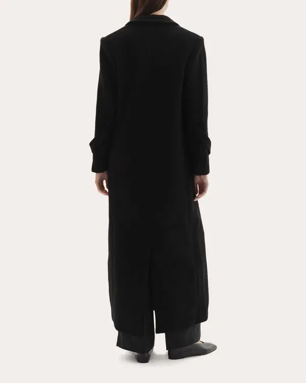 JOAEN Mylah Wool Cashmere Single-breasted Coat