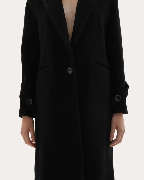 JOAEN Mylah Wool Cashmere Single-breasted Coat