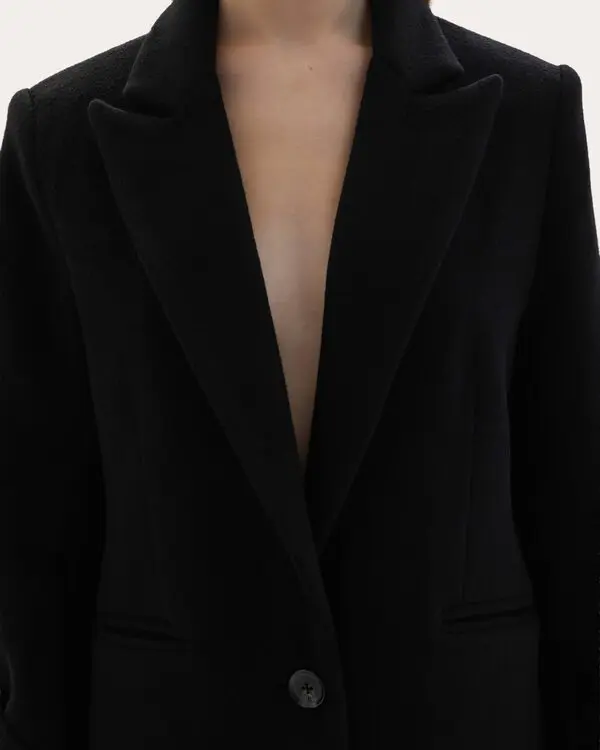 JOAEN Mylah Wool Cashmere Single-breasted Coat