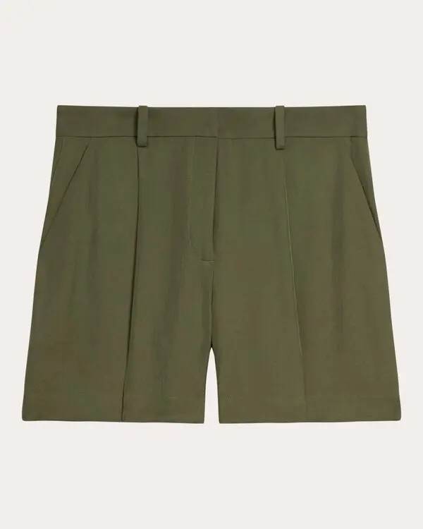 Theory Fluid Pleated Shorts