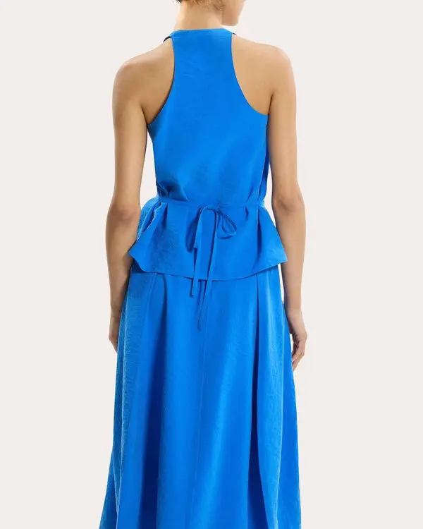 Theory Relaxed Silk Belted Tank Top