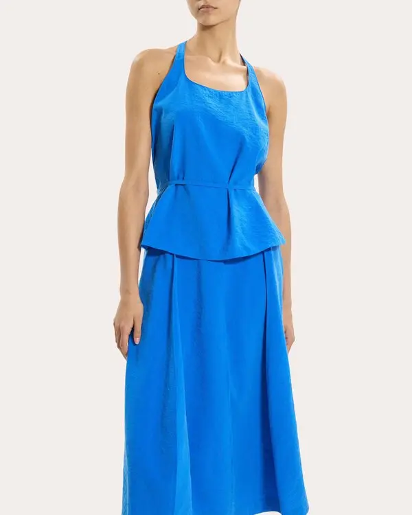 Theory Relaxed Silk Belted Tank Top