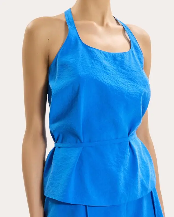 Theory Relaxed Silk Belted Tank Top
