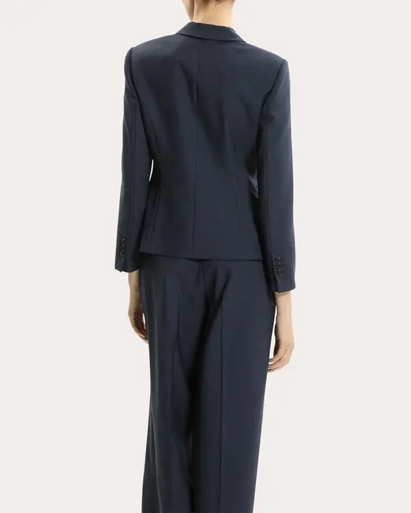 Theory City Twill Shrunken Blazer