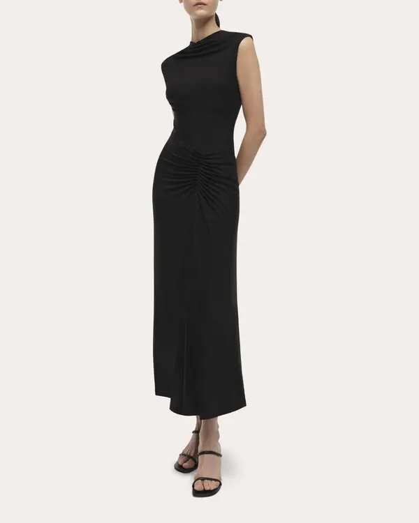 Simkhai Acacia Jersey Draped Maxi Dress