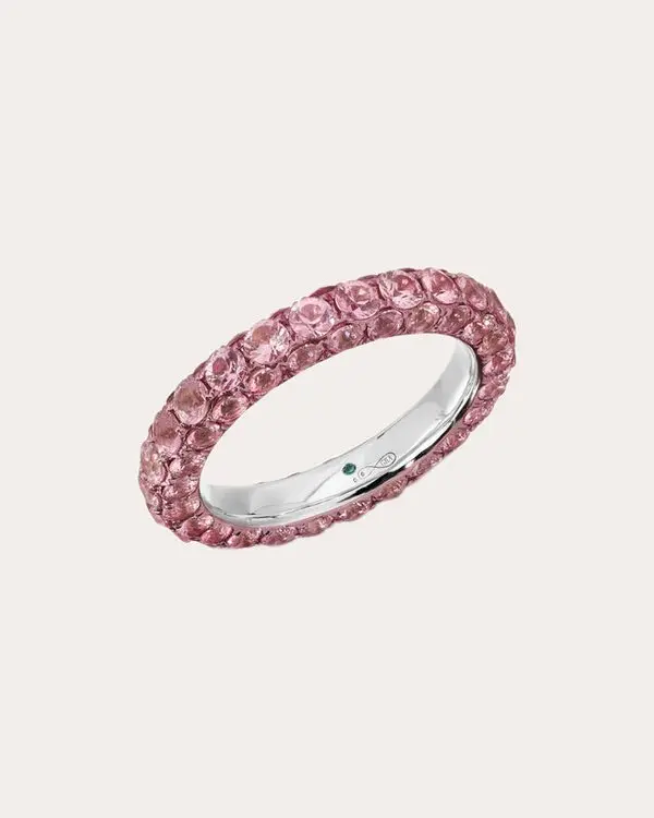 GRAZIELA 18k Gold Sapphire Band Ring