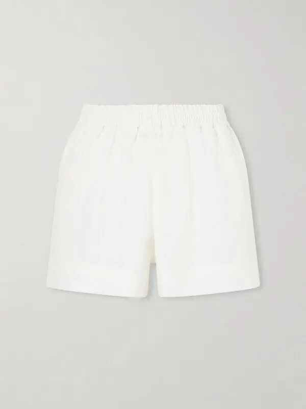 Suzie Kondi Shkip Linen Shorts - White