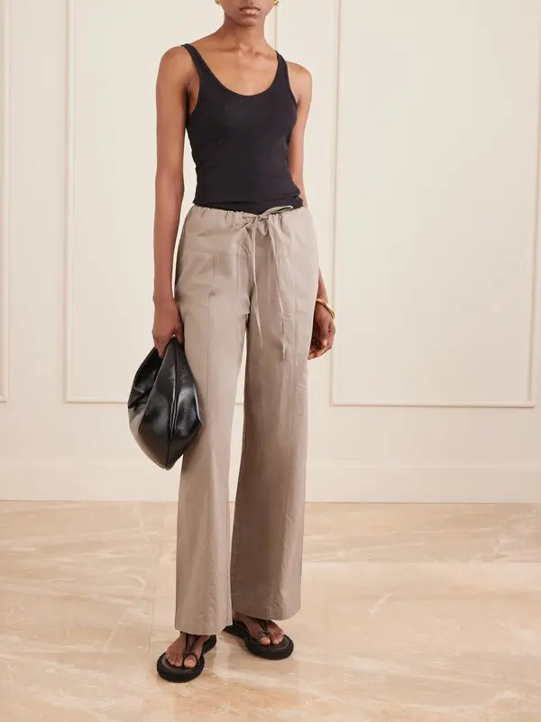DEIJI STUDIOS Seam Organic Cotton Drawstring Pants
