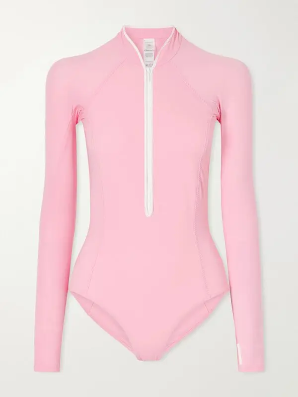 Hunza G Tyra Two-tone Swimsuit - Pink