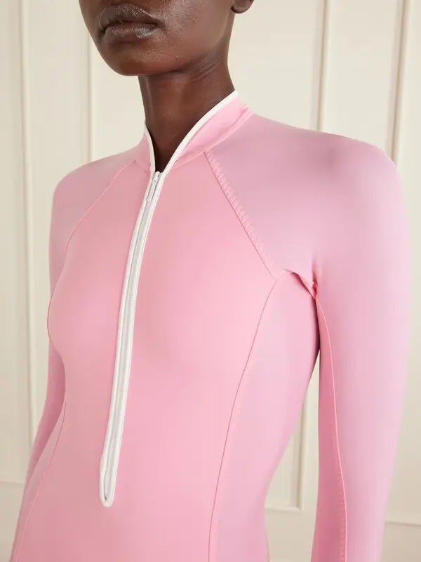 Hunza G Tyra Two-tone Swimsuit - Pink