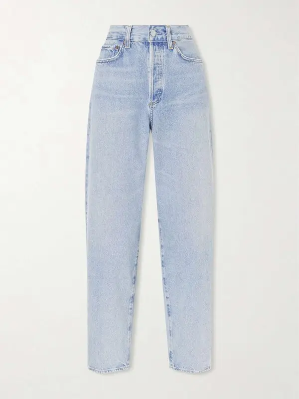 AGOLDE Nate Regenerative Cotton Straight-leg Jeans - Light Denim