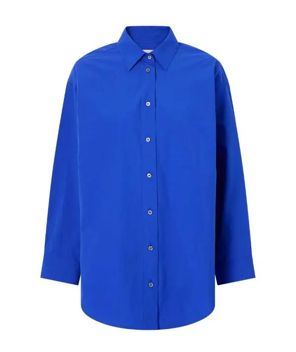 AGOLDE Sona Cotton-blend Shirt - Blue