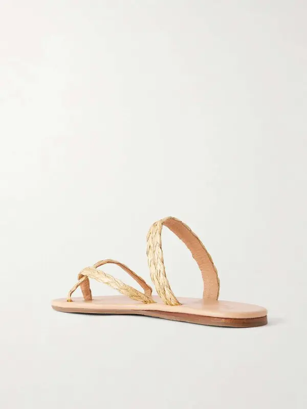 ANCIENT GREEK SANDALS Daphnae Raffia Sandals