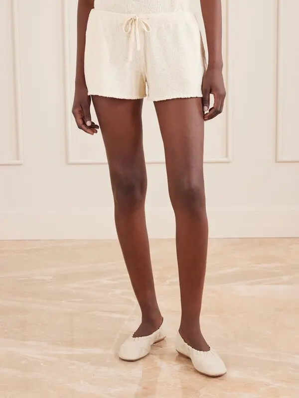 Suzie Kondi Cotton-bouclé Shorts