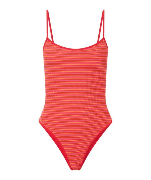 LIDO Trentasei Striped One-piece Swimsuit - Red