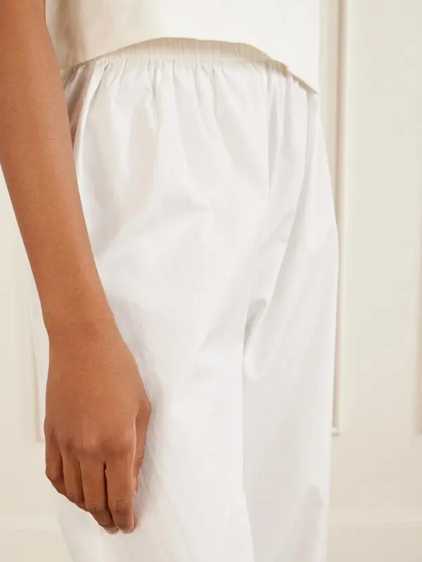 Suzie Kondi Delos Cotton-poplin Balloon Pants - White
