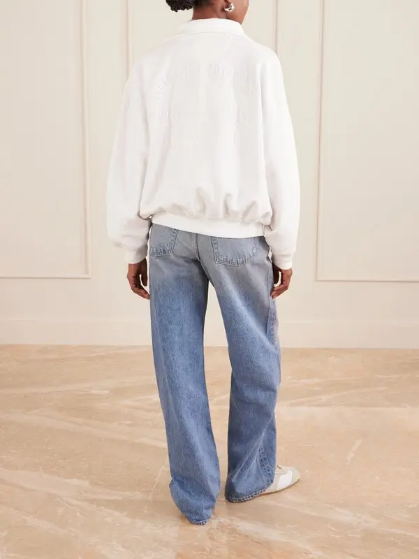 Polo Ralph Lauren Wimbledon Logo-embroidered Cotton-blend Sweatshirt