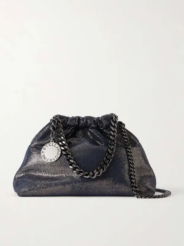 Stella McCartney Falabella Mini Drawstring Bag - Navy