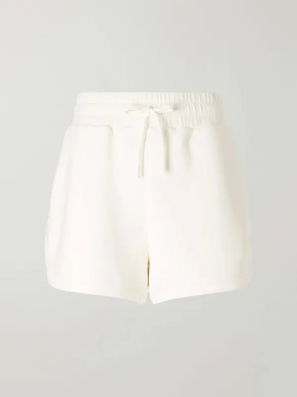 Varley Coulter Jersey High-rise Shorts - Cream