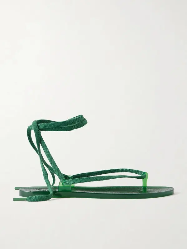 ANCIENT GREEK SANDALS Esther Jelly Thong Sandals - Green