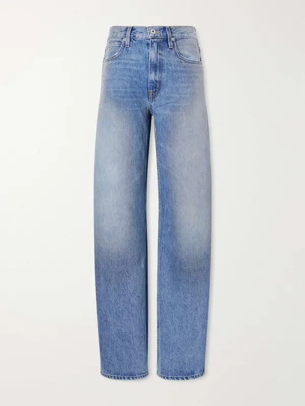 SLVRLAKE Cassie High-rise Wide-leg Jeans - Mid Denim