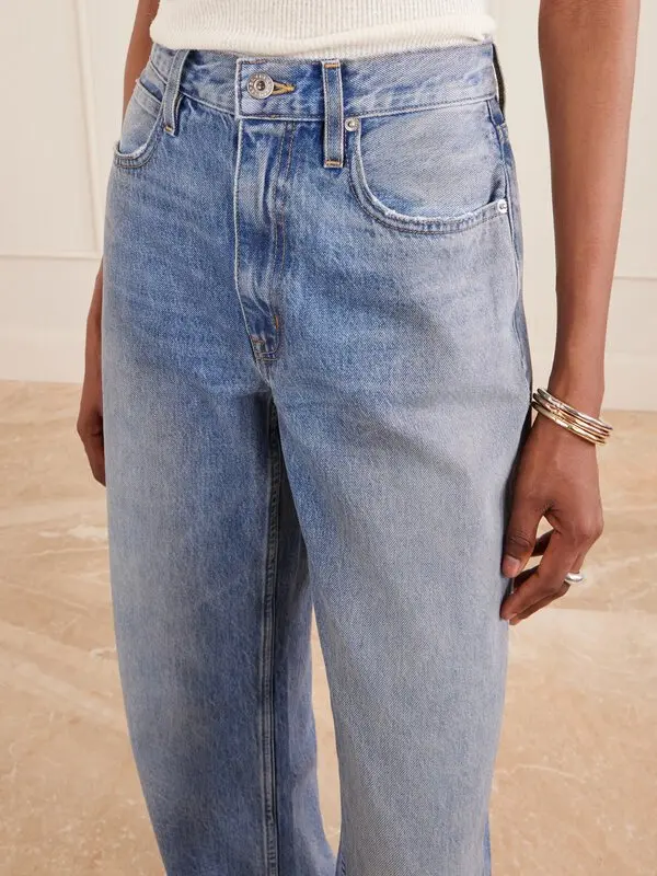 SLVRLAKE Cassie High-rise Wide-leg Jeans - Mid Denim